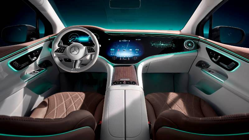 First glimpse of the interior of the new EQE SUV | Car Sales Portal