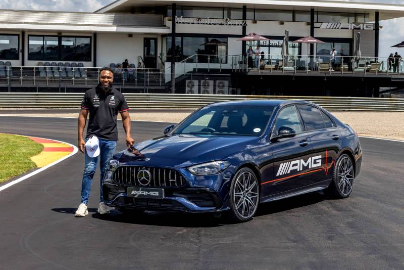Mercedes-AMG and Springbok rugby stars Lukhanyo Am and Makazole | Car ...